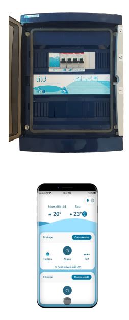 Coffret électrique connectée pour piscine TILD - CCEI - Distripool